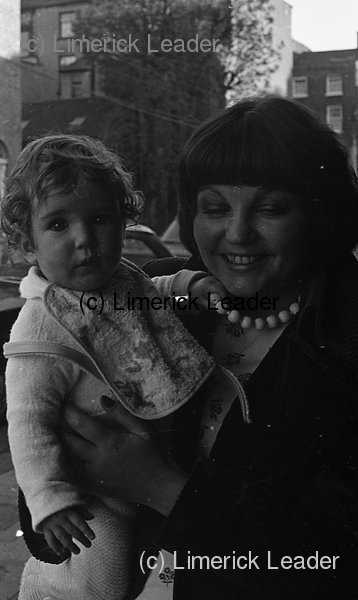 Geraldine Costello and baby outside Desmond Arms May 1976 | From ...