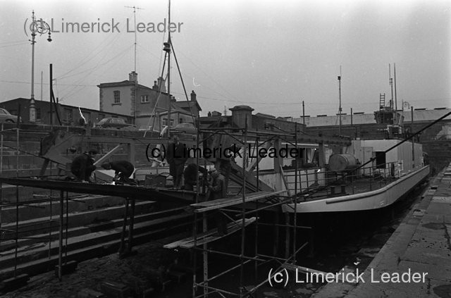 Tarbert Car Ferry Being Repaired at Limerick Docks | From Limerick With ...